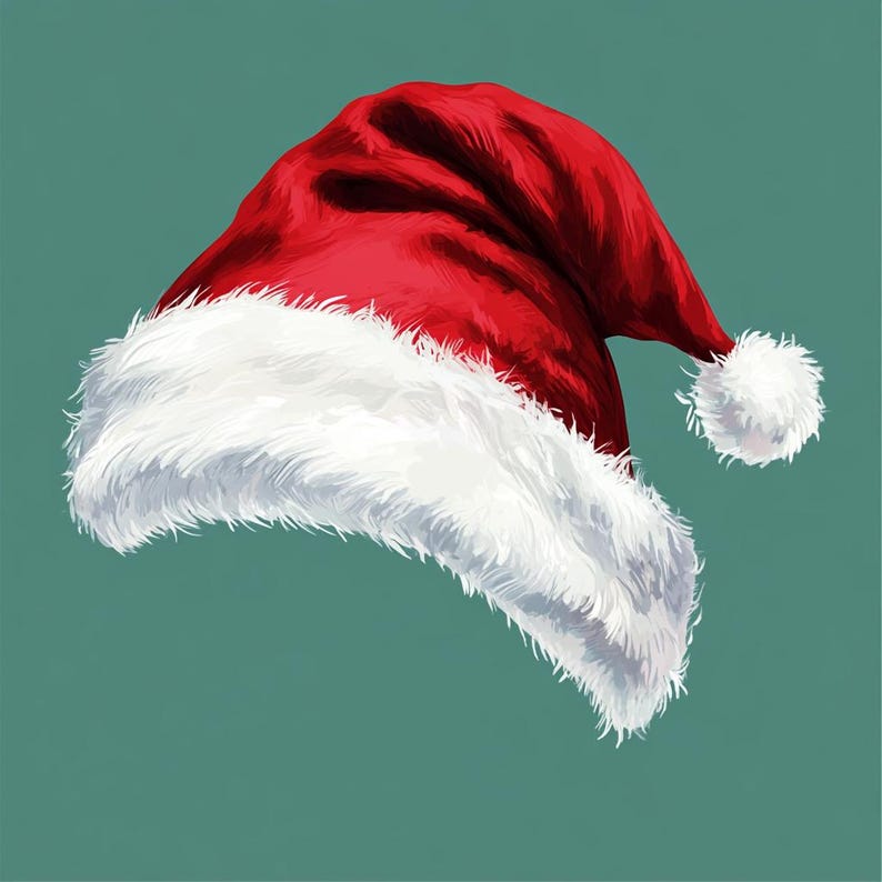 Santa Hat SVG | Christmas Hat SVG | Santa Claus Hat Cut Files | Digital ...