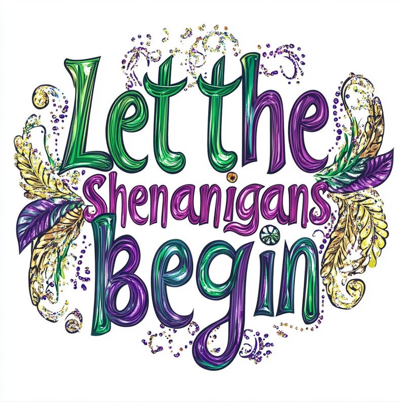 Let the Shenanigans Begin SVG Mardi Gras Cut File for Cricut, Party ...
