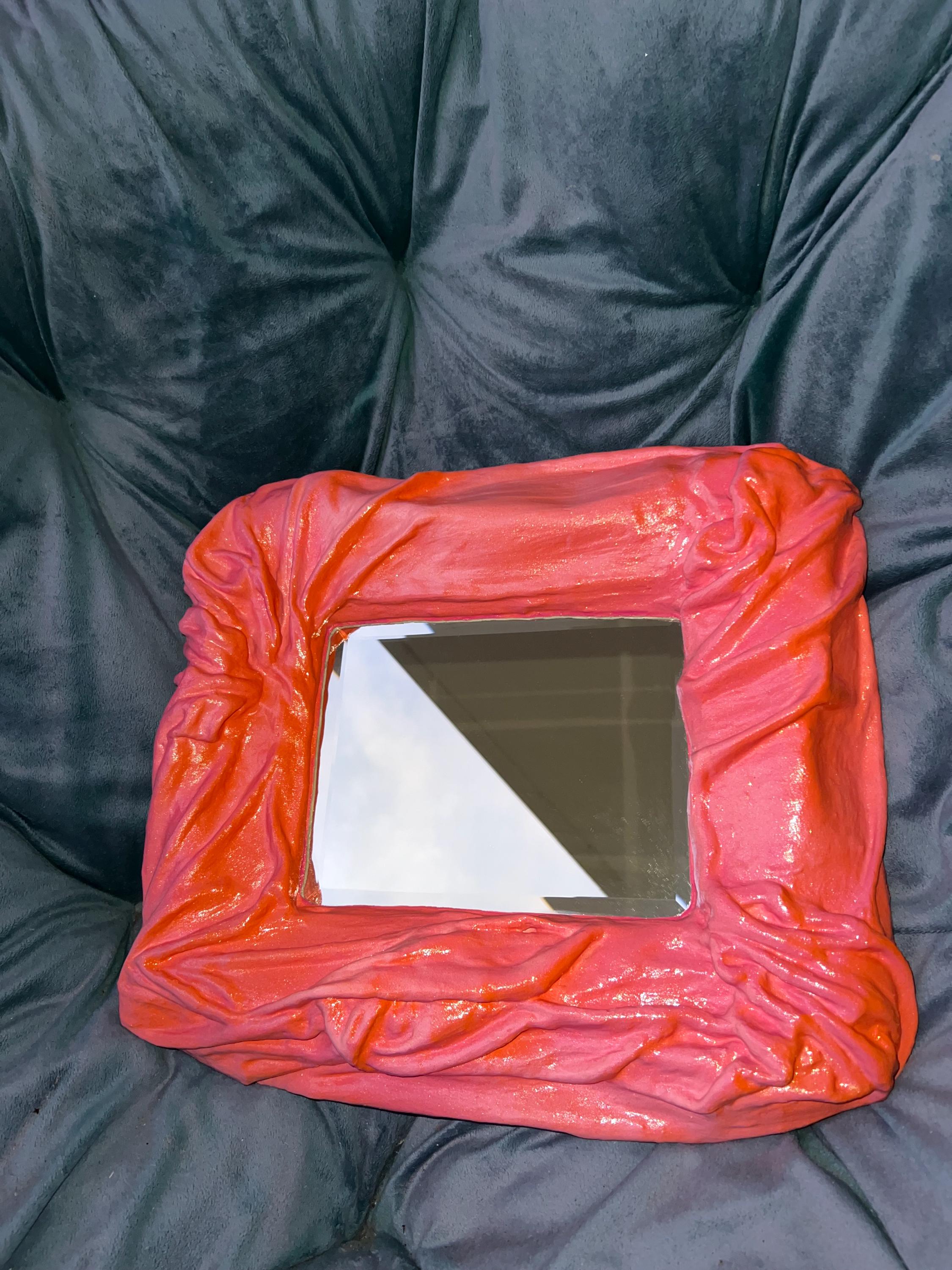 Sunset Silk Funky Mirror, Artsy Mirror, Art Decor, Unique Mirror ...