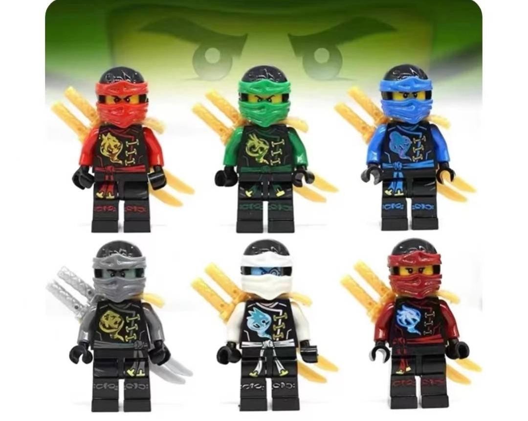 Custom Lego Ninjago Skybound Minifigures 6 Pc Kai, Lloyd, Zane, Jay ...