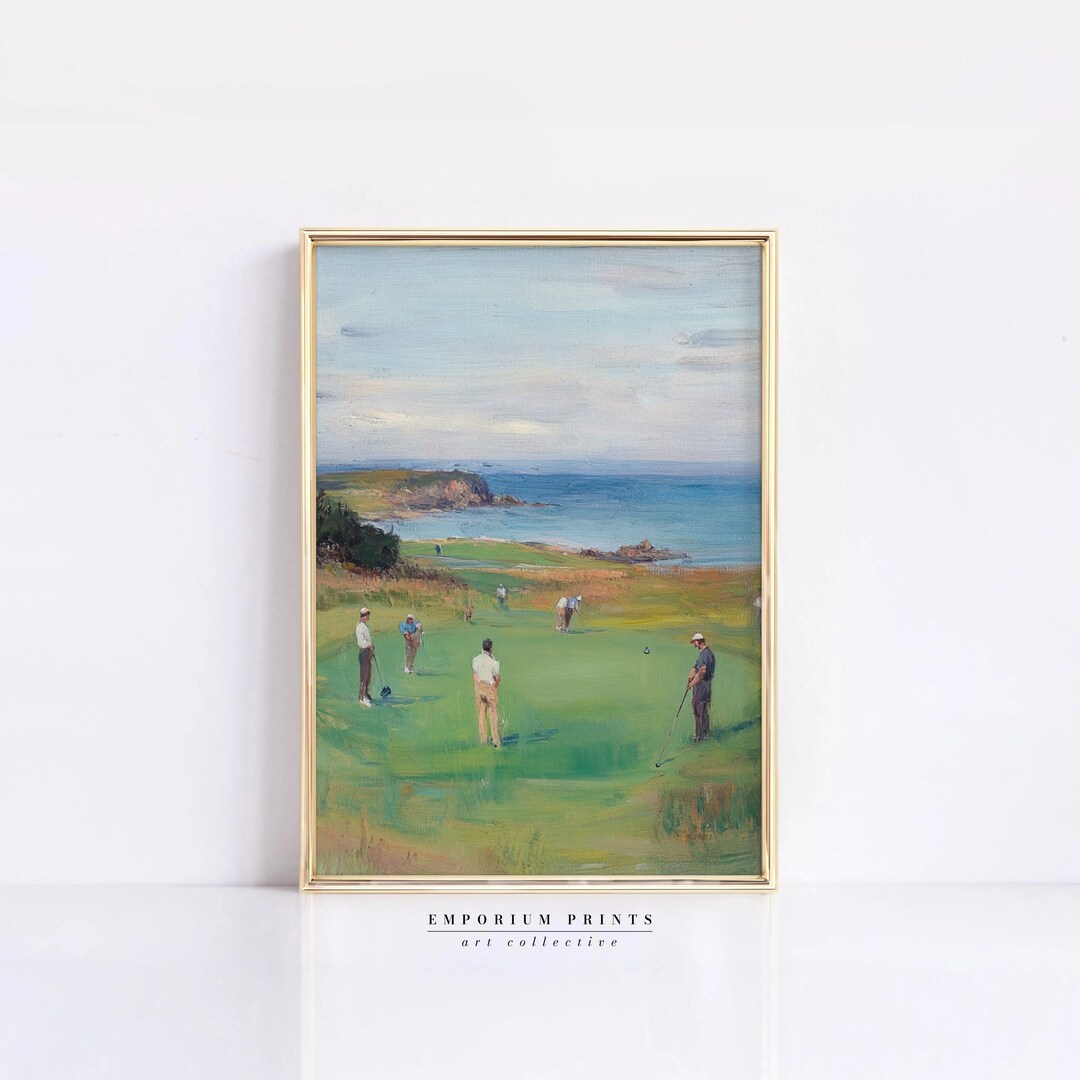 Vintage Golf Print | Downloadable Art Print | PRINTABLE Wall Art ...