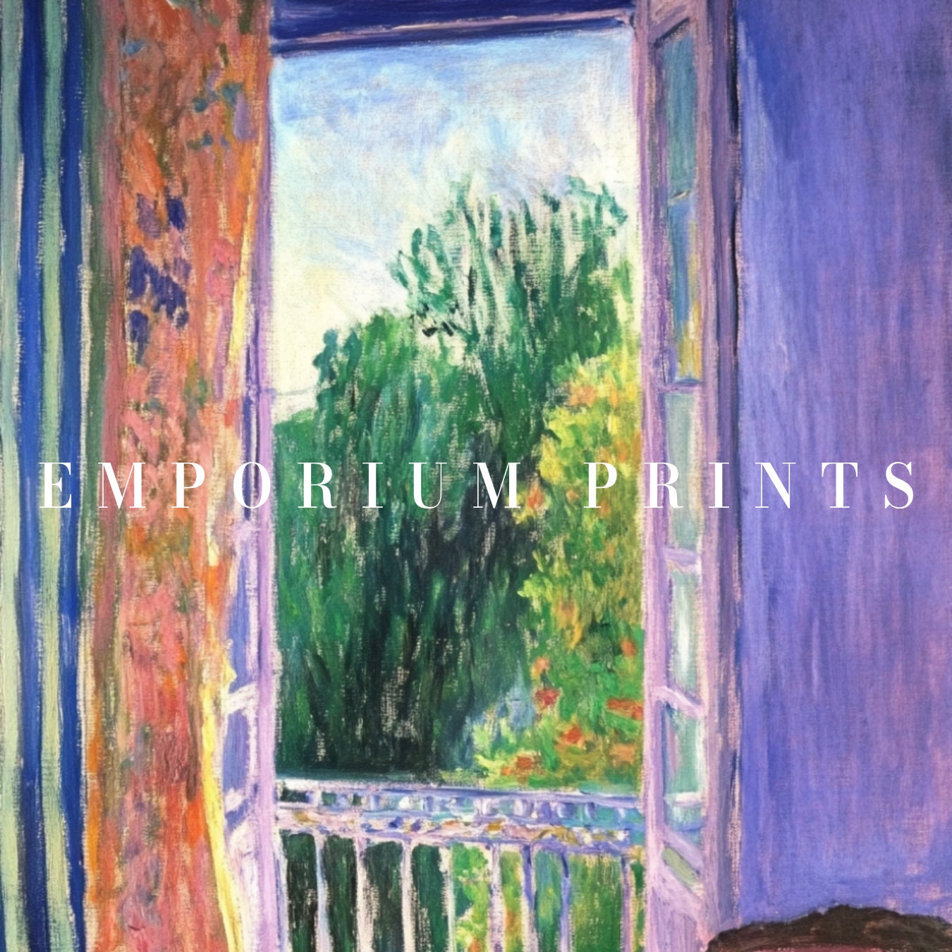 Open Window | Post-impressionist Art Print | Modern Landscape Painting ...
