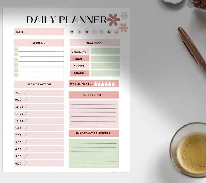 Daily Digital Planner - Etsy