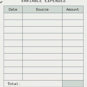 Monthly Budget Tracker - Etsy