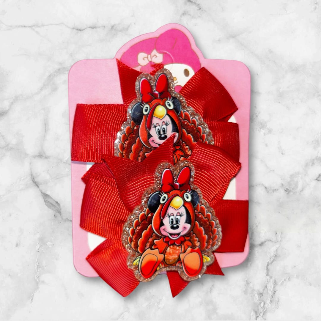 Minnie Mouse Pinwheel Bows - Etsy