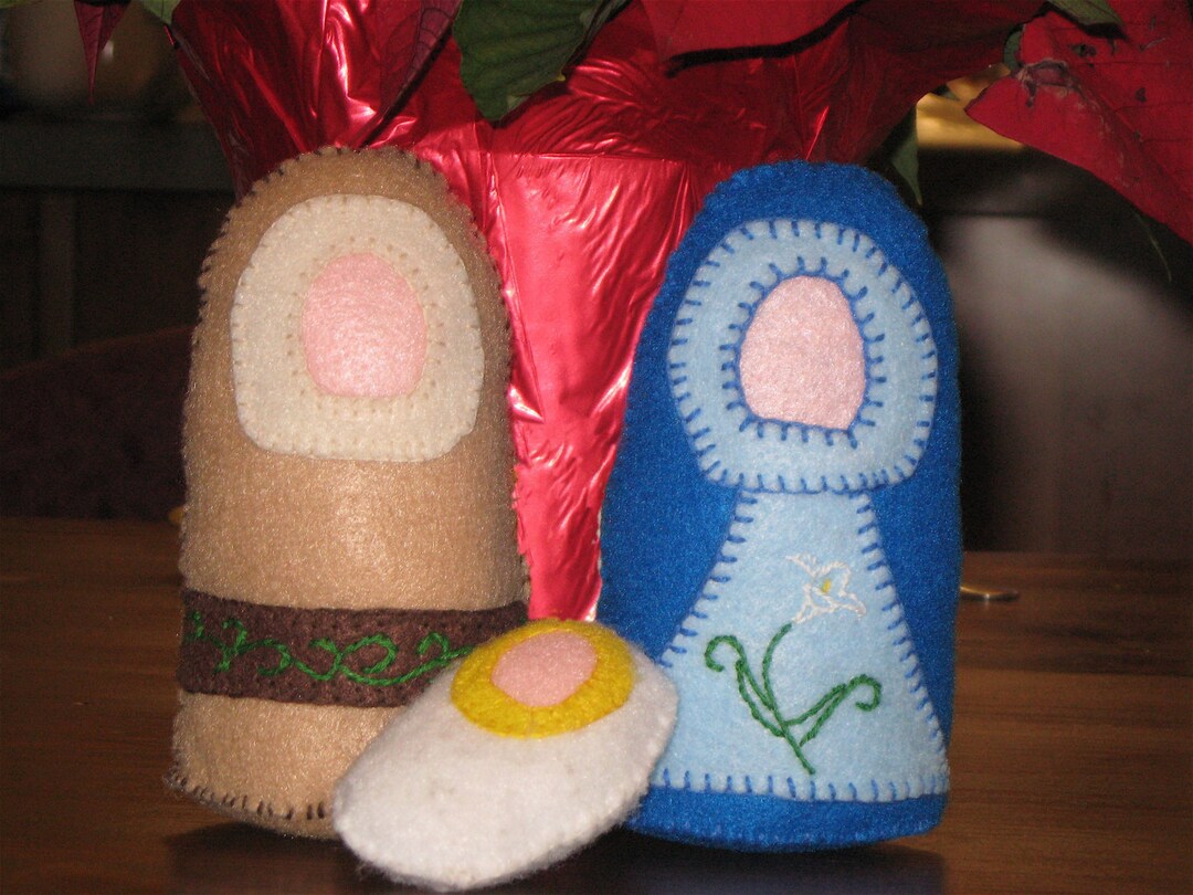 Primitive Felt Nativity Pattern - Etsy
