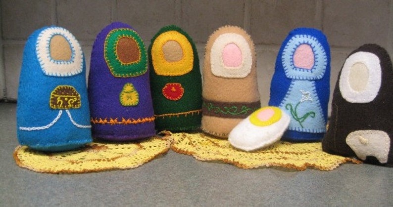 Primitive Felt Nativity Pattern - Etsy