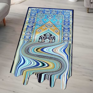 Persian Melting Rug,melting Oriental Design Rug,irregular Shaped Rug ...
