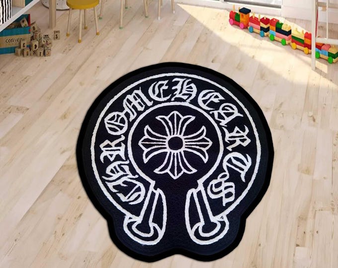 Chrome Hearts Rug | 100% Hand Tufted Rug | Custom Rug for Hypebeast ...
