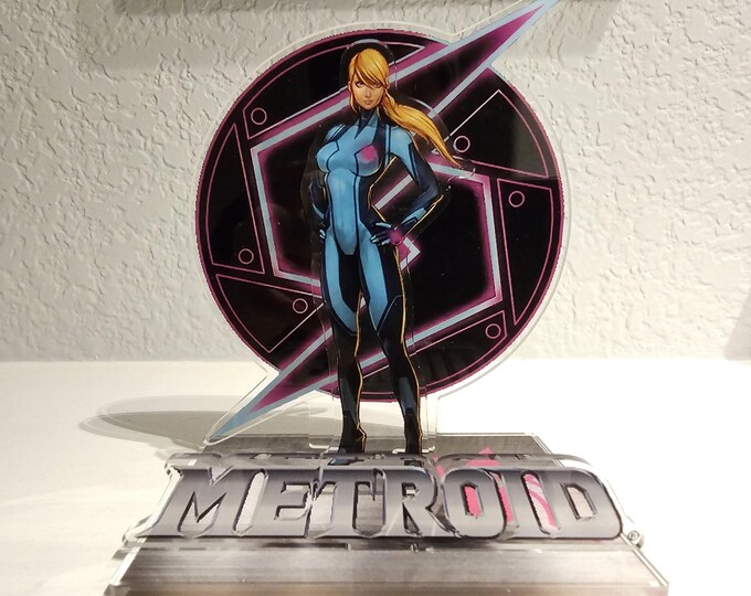 Metroid - Zero Suit Samus Acrylic Standee - Etsy