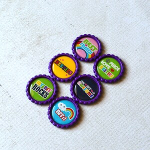 Best Friend Magnets- BFF Bottlecap Magnets- Kawaii Friendship Magnets ...