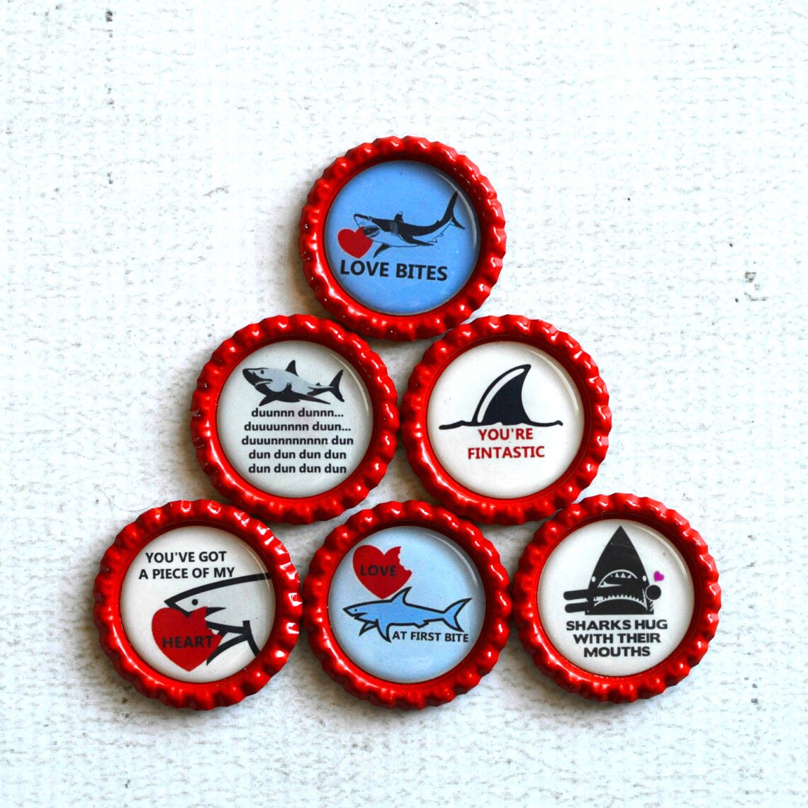 Love You Gift- Shark Love Magnets- Anniversary Gift- Gift for Her- Gift ...
