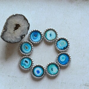 Agate, Geode Rock Bottlecap Magnets- You Choose Your Color- Agate ...