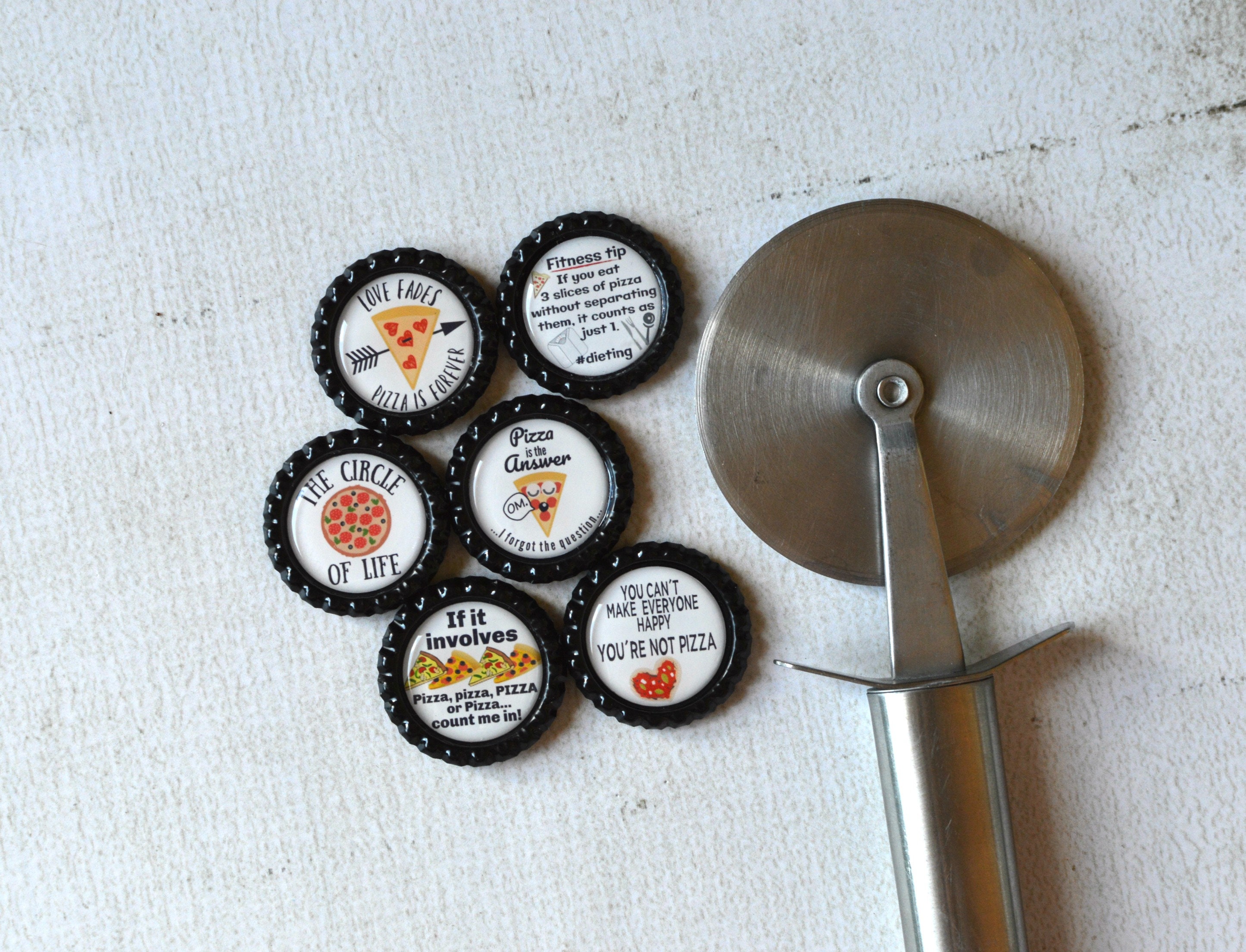 Pizza Magnets Funny Pizza Gift Pizza Lover Funny Friend | Etsy