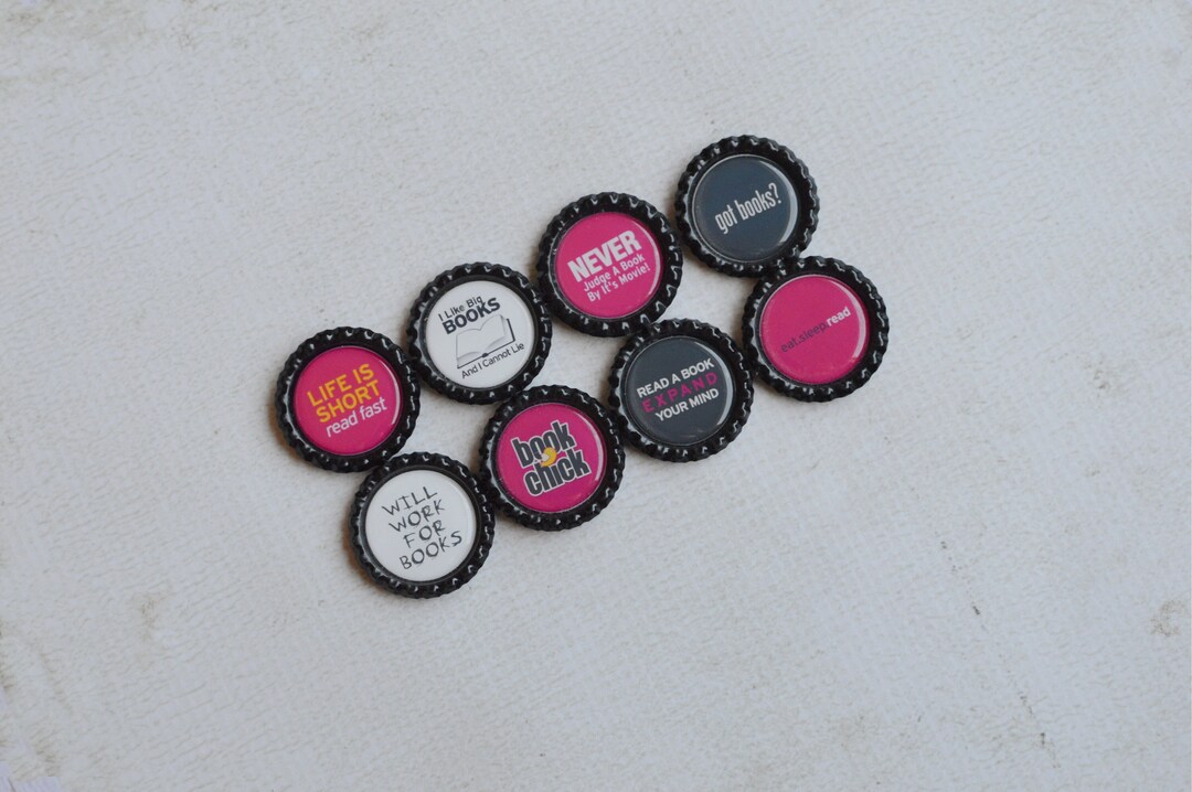 Book Lover Magnets- Gift for Reader- Librarian, Teacher Gift ...