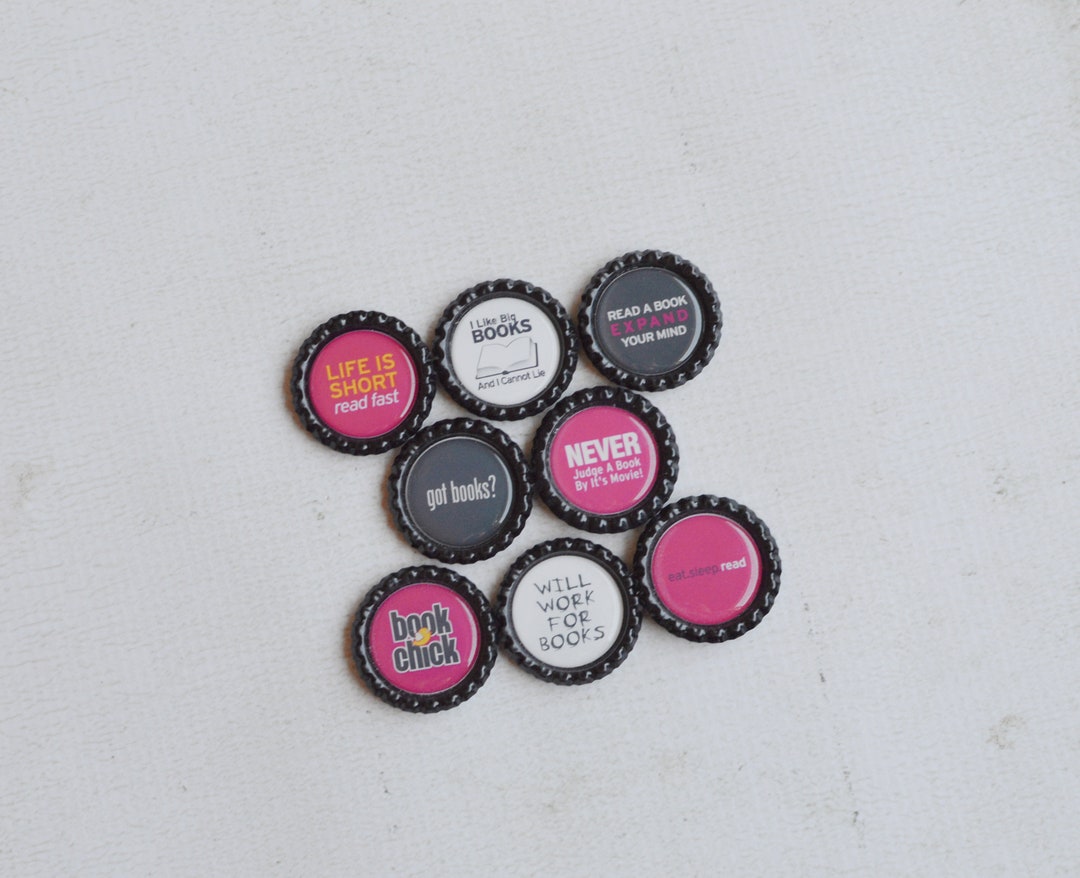 Book Lover Magnets- Gift for Reader- Librarian, Teacher Gift ...