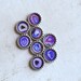 Purple Agate, Geode Bottlecap Magnets Rock Decor Purple Geode Purple ...