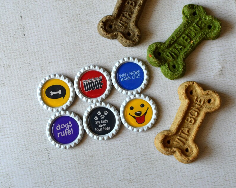 Dog Magnets- Funny Dog Lover Gift- Dog Mom- Dog Parent- Bottlecap ...