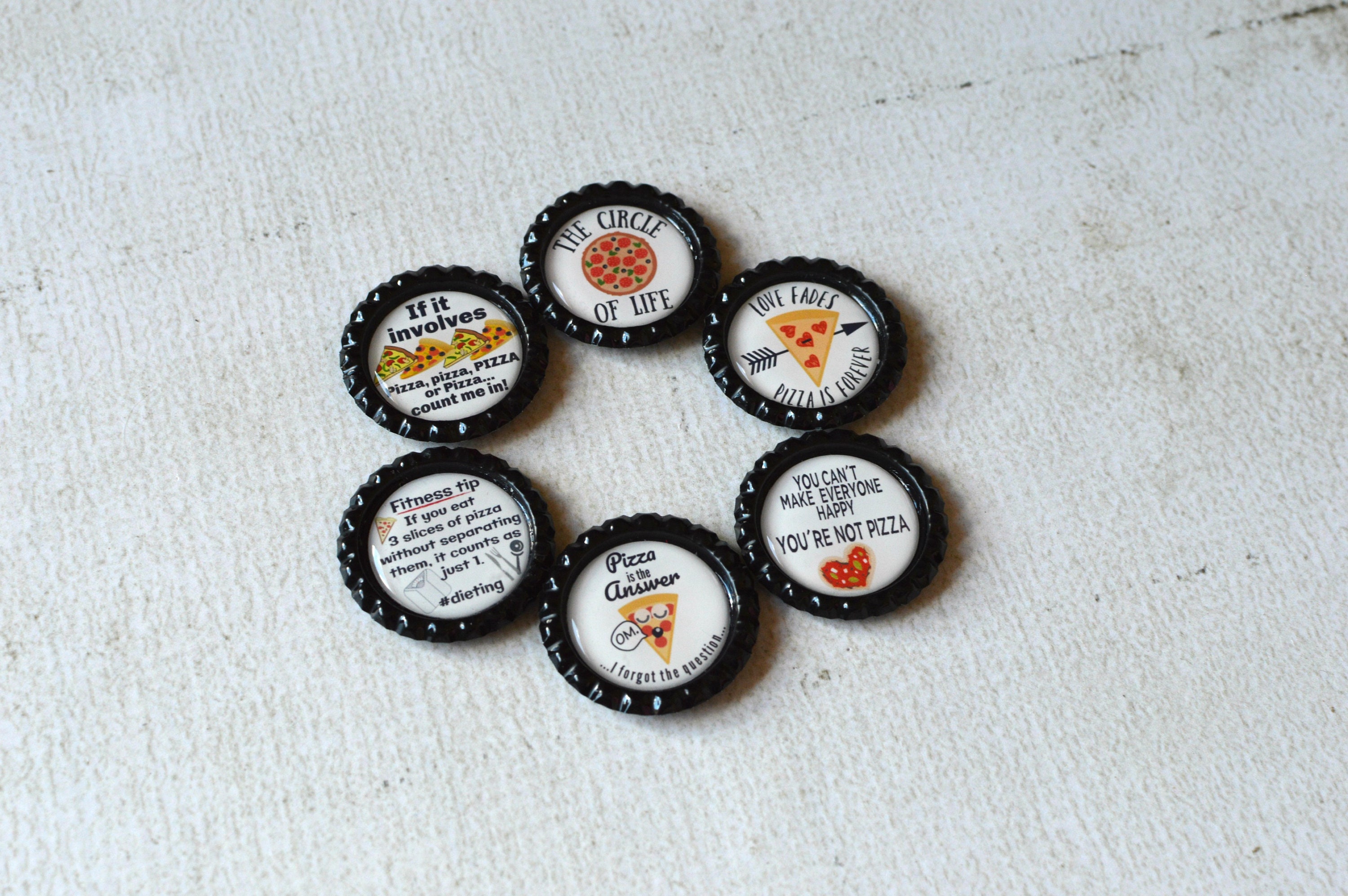 Pizza Magnets Funny Pizza Gift Pizza Lover Funny Friend | Etsy