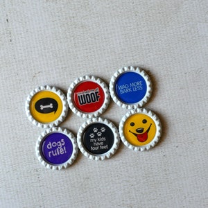 Dog Magnets- Funny Dog Lover Gift- Dog Mom- Dog Parent- Bottlecap ...