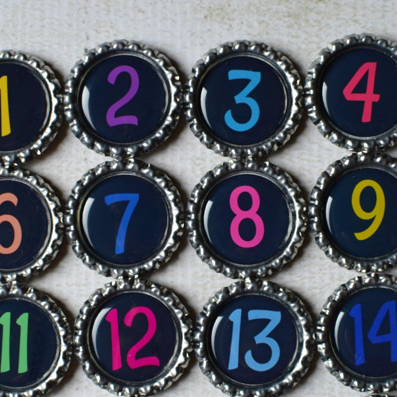 Number Magnets - Etsy