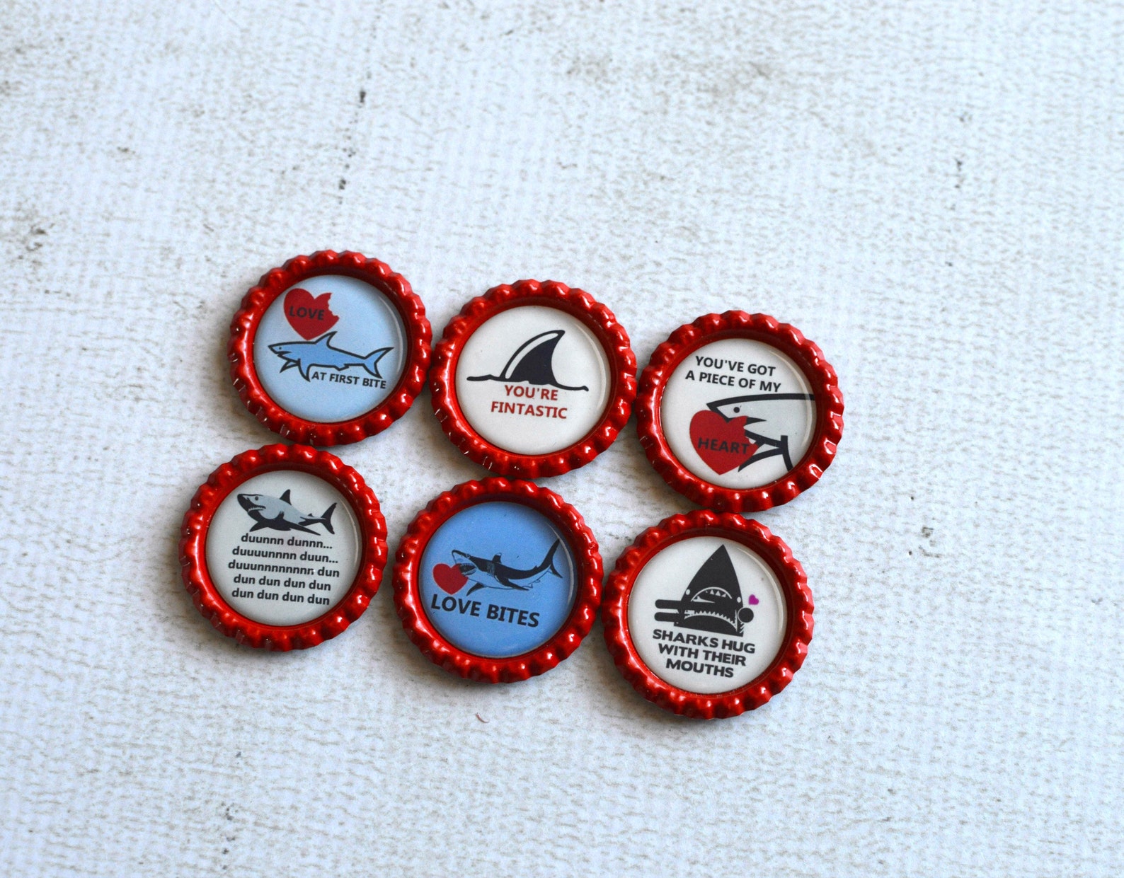 Love You Gift- Shark Love Magnets- Anniversary Gift- Gift for Her- Gift ...