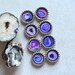 Purple Agate, Geode Bottlecap Magnets Rock Decor Purple Geode Purple ...