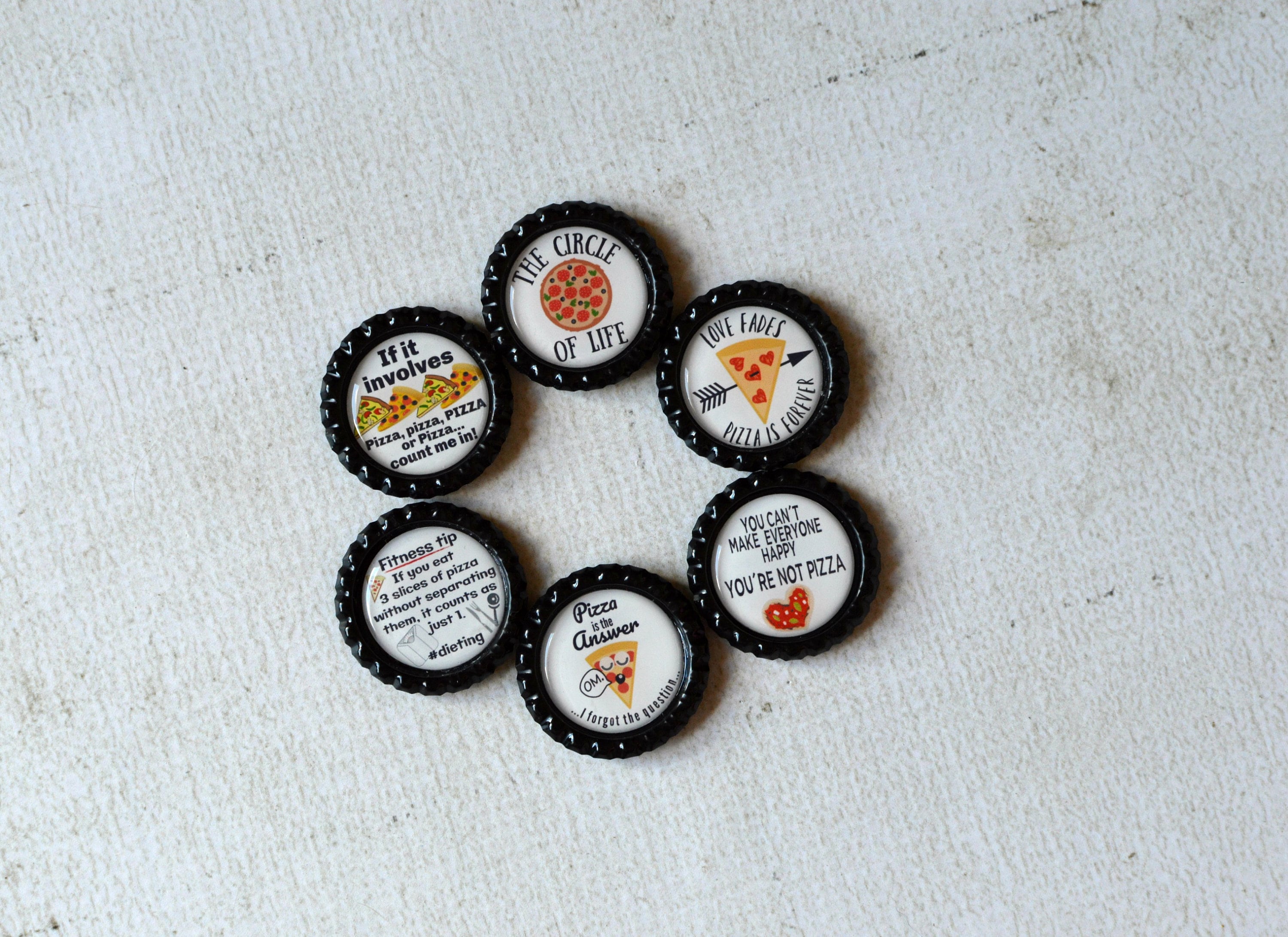Pizza Magnets- Funny Pizza Gift- Pizza Lover- Funny Friend Gift- Pizza ...