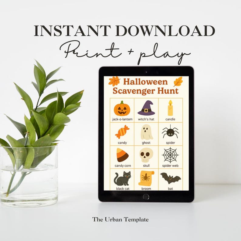 Halloween Scavenger Hunt Printable for Kids | Trick-or-treat Game ...