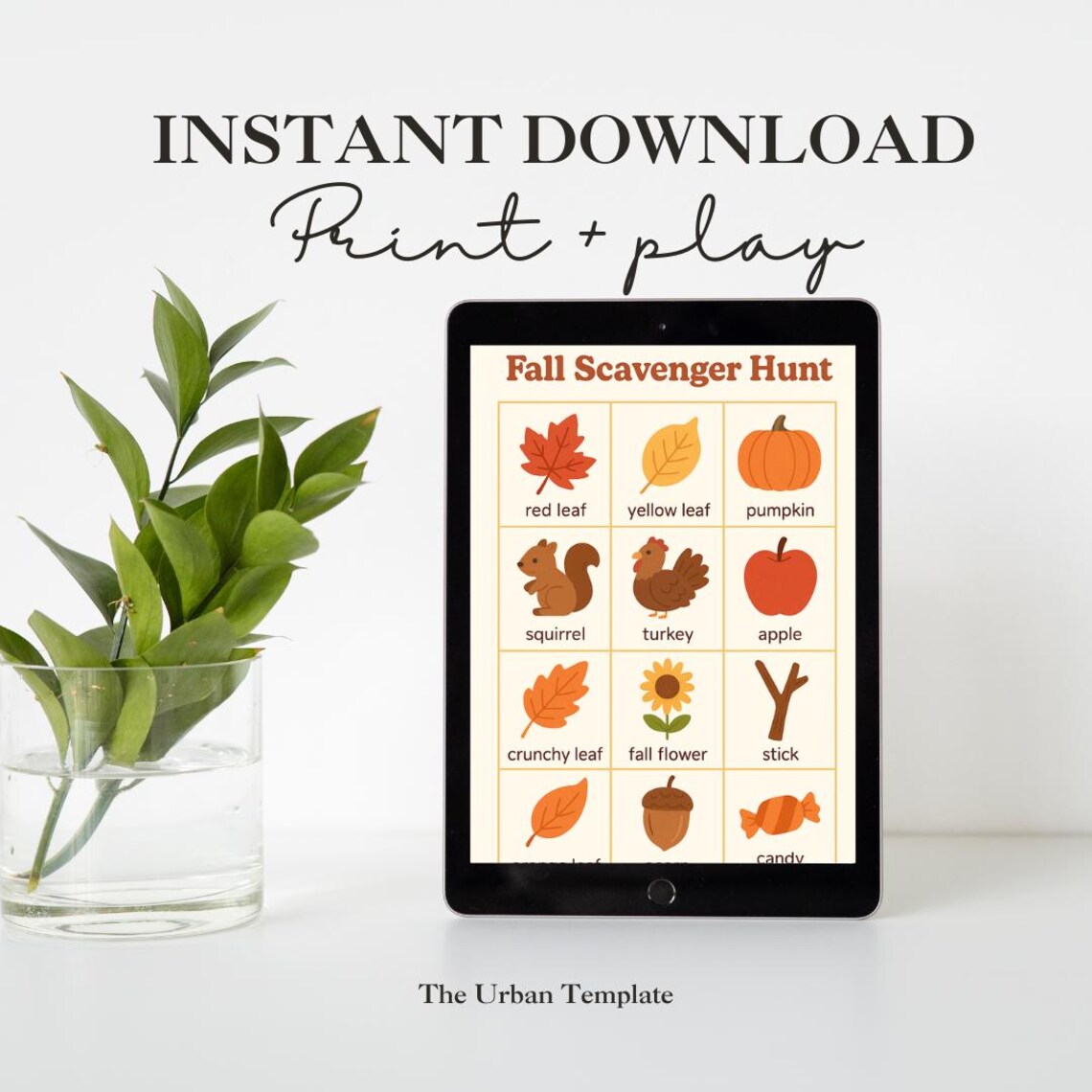 Fall Scavenger Hunt Printable for Kids | Autumn Nature Hunt Activity ...