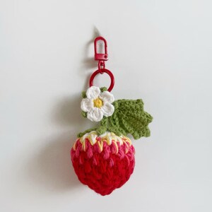 PDF Strawberry Micro-crochet Pattern, Strawberry Pendant, Instant ...