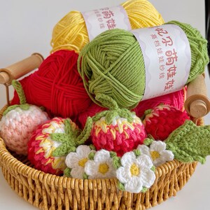 PDF Strawberry Micro-crochet Pattern, Strawberry Pendant, Instant ...