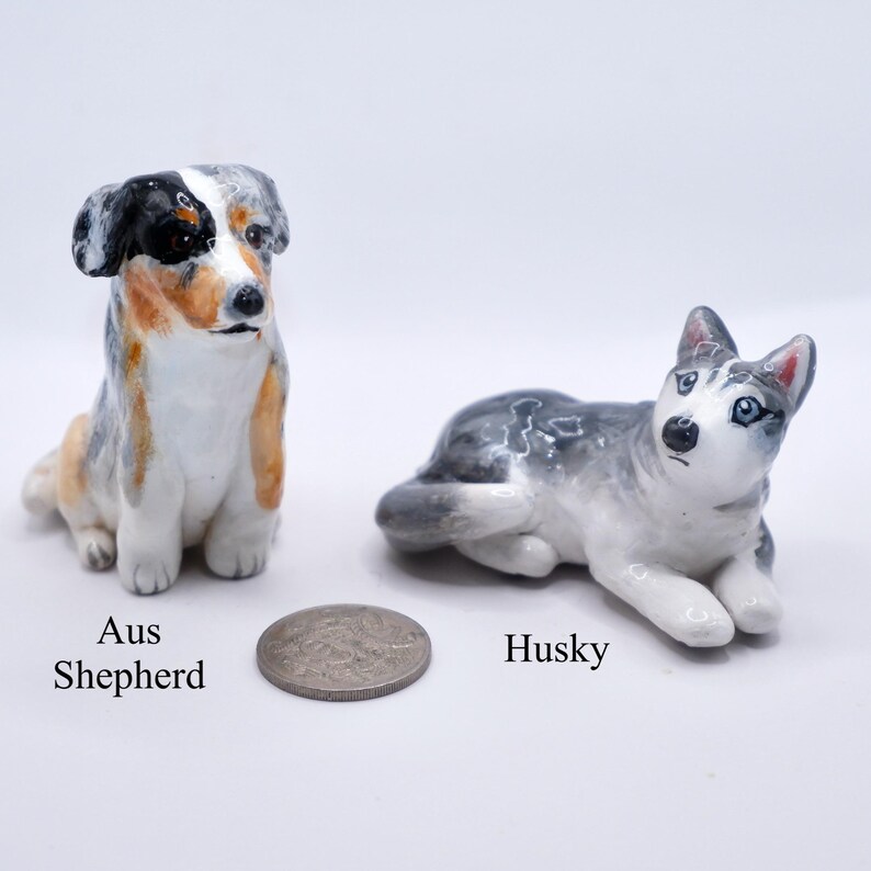 Handmade Clay Dog Figurine: French Bulldog, Dalmatian, Heeler - Etsy ...