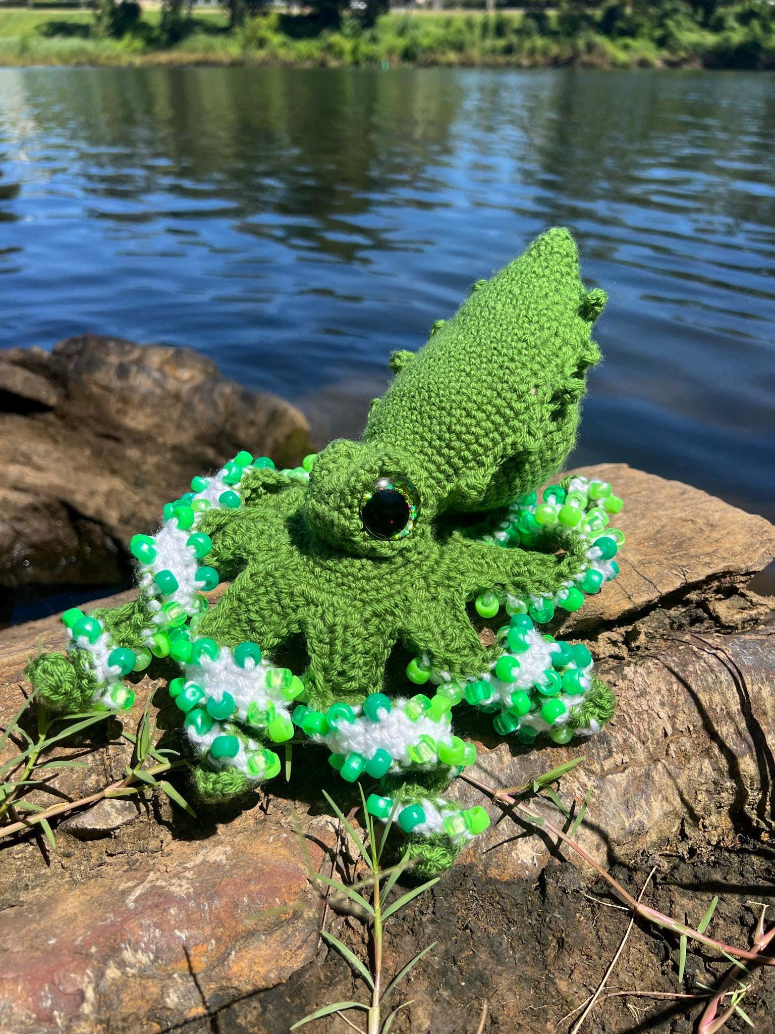 Beaded Fidget Octopus Crochet Plush - Handmade Toy - Customisable - Etsy