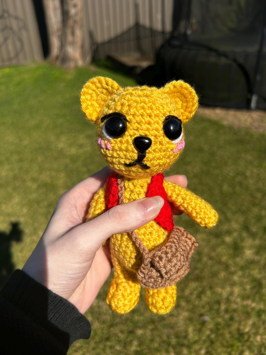 Winnie the Pooh Inspired Teddy Bear Impkin - Handmade Crochet Toy - Etsy