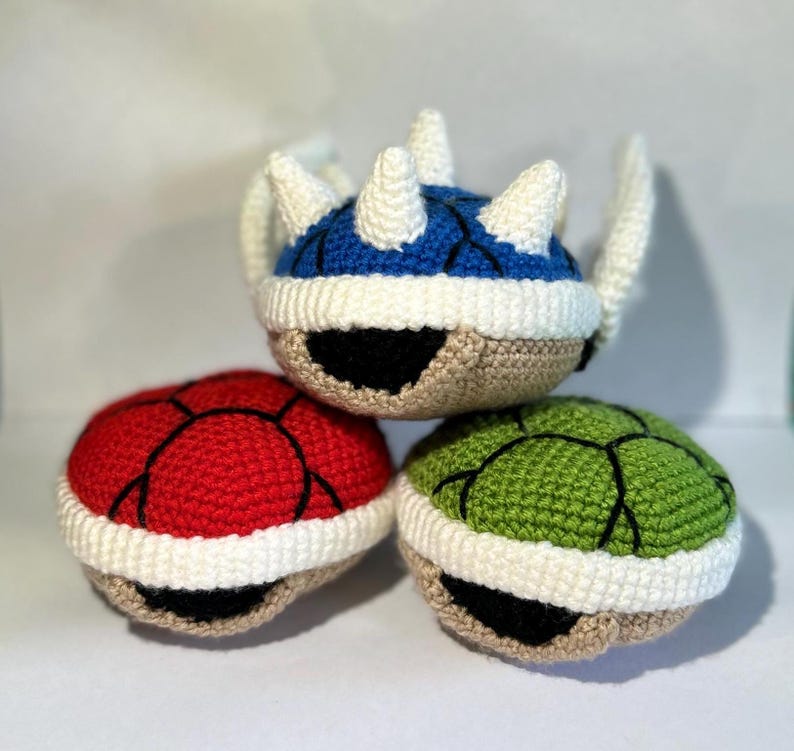 Mario Shells - Handmade Crochet Toy - Etsy