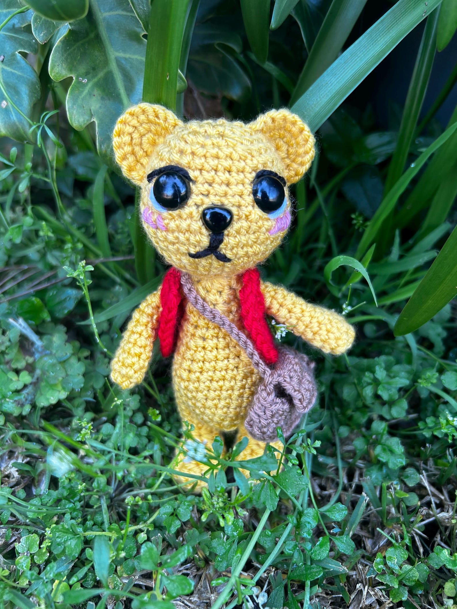 Winnie the Pooh Inspired Teddy Bear Impkin - Handmade Crochet Toy - Etsy