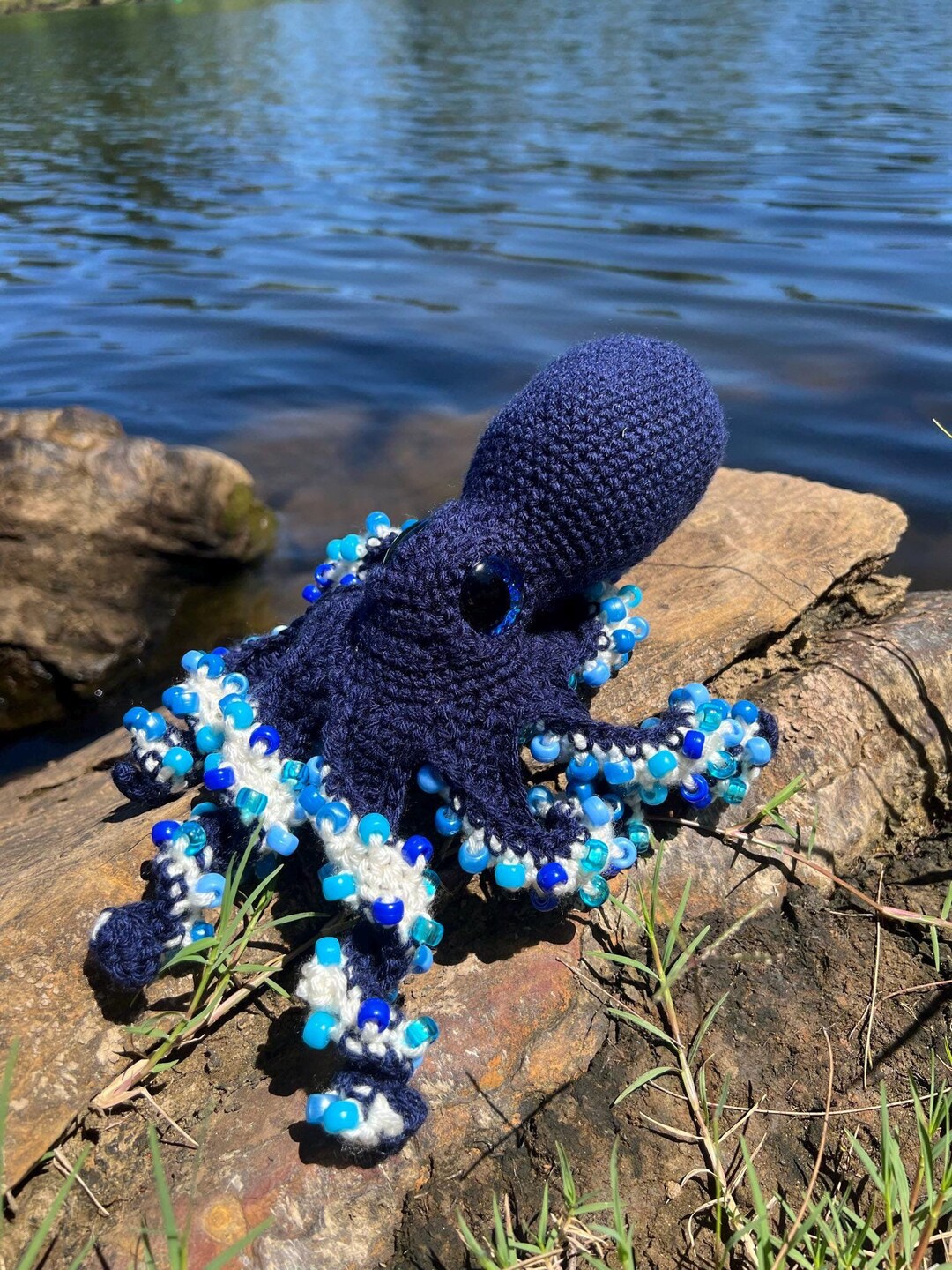 Beaded Fidget Octopus Crochet Plush - Handmade Toy - Customisable - Etsy