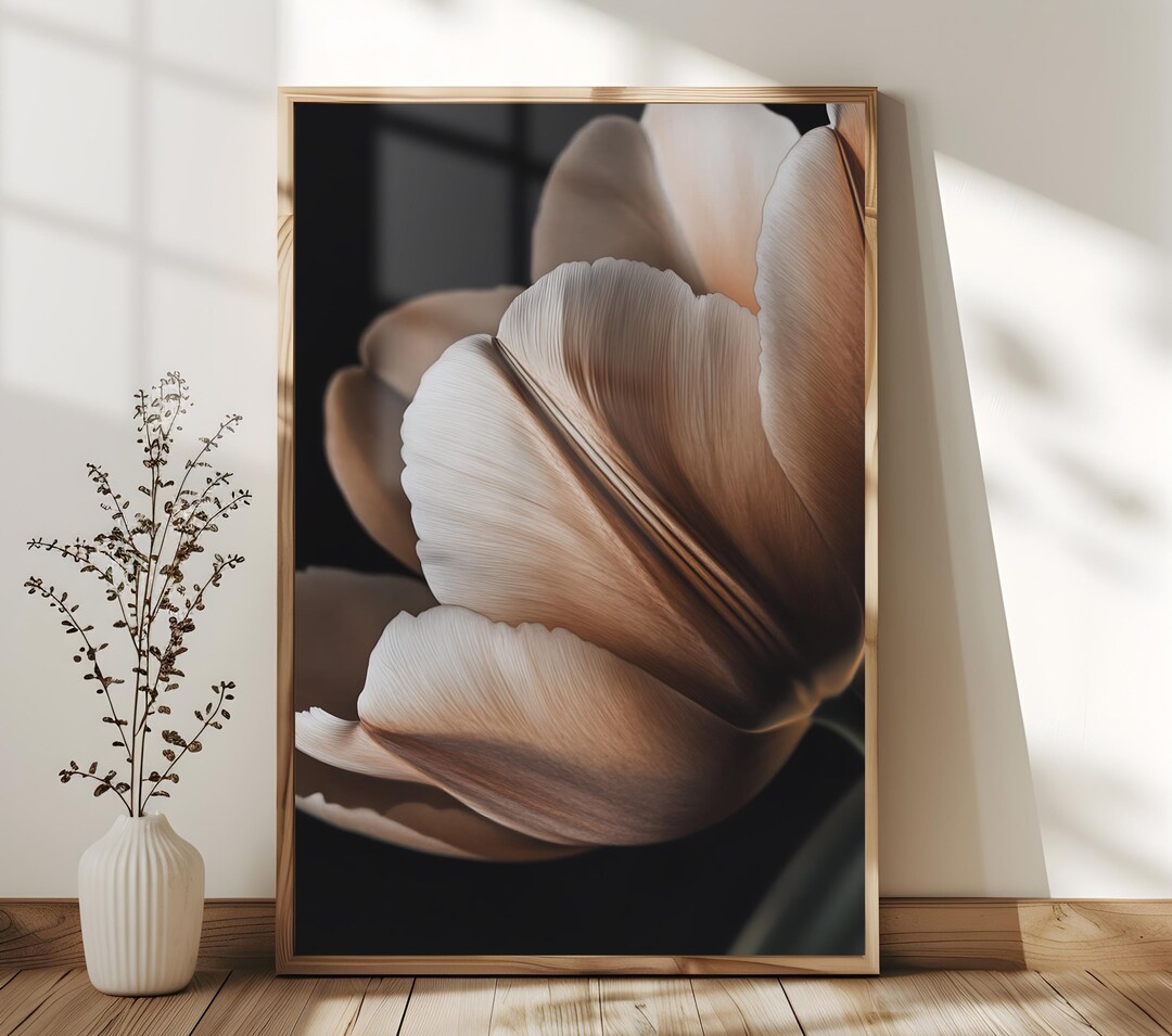Tulip Printable Wall Art, Botanical Wall Decor, Boho Artwork, Perfect ...