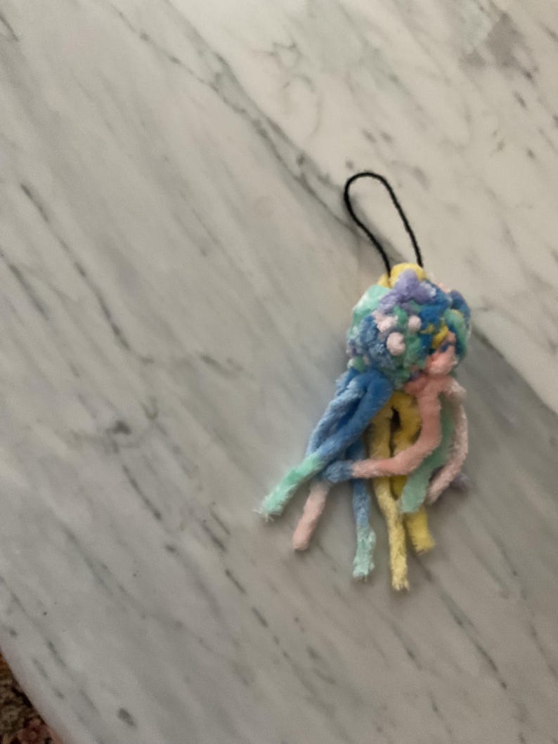 Crochet Jellyfish Ornament - Etsy