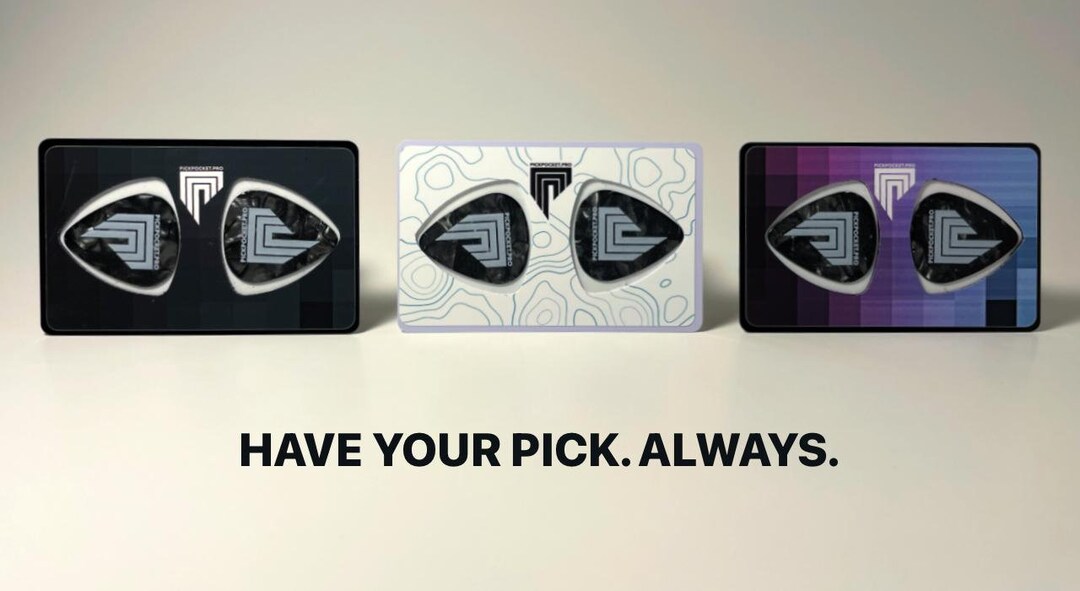 Pickpocket Card: Guitar Pick Holder Wallet Insert - Triple Pack - Etsy