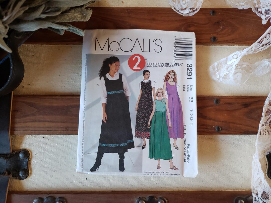 Vintage Mccall's Sewing Pattern 3291 Uncut Unused Multiple Sizes Maxi ...