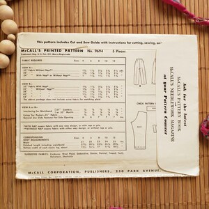 Vintage Mccall's Sewing Pattern 9694 Uncut Unused Multiple Sizes Looks ...