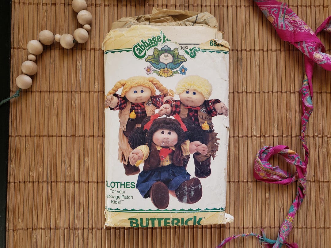 Vintage Cabbage Patch Kids Sewing Crafts Pattern 6826 Uncut Unused ...