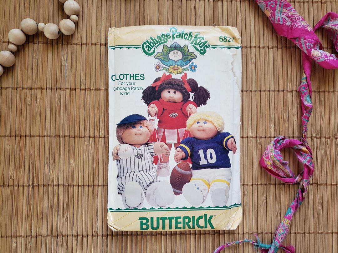 Vintage Cabbage Patch Kids Sewing Crafts Pattern 6827 Uncut Unused ...