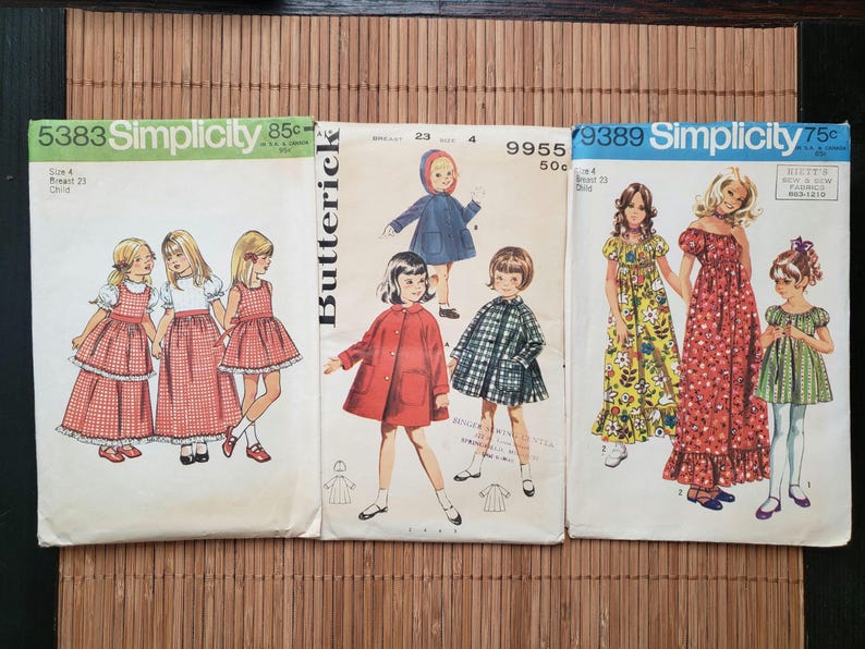 Vintage BIG LOT 15 Patterns Mccall's Simplicity Butterick Children's ...
