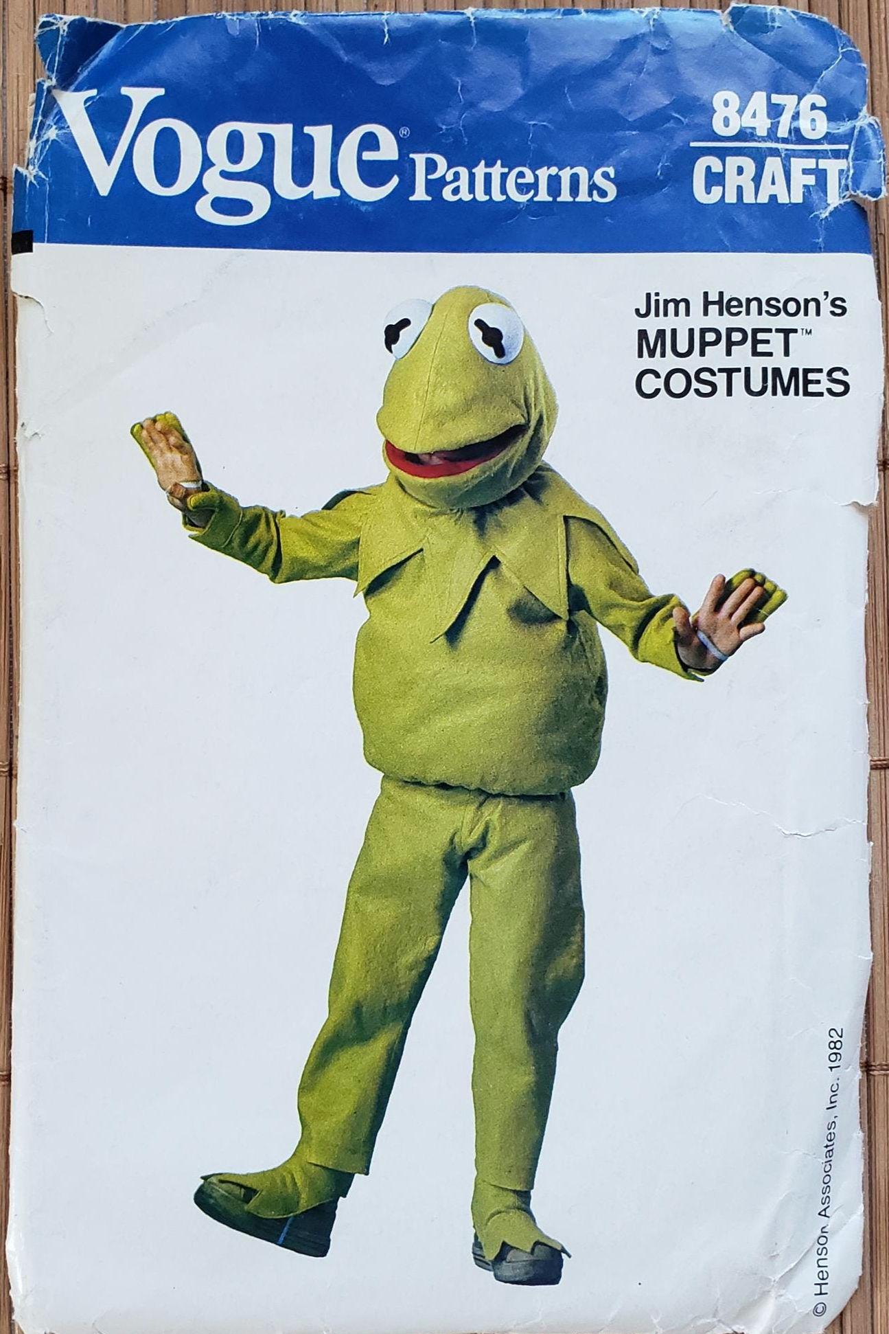 Vintage Vogue Sewing Pattern 8764 Uncut Unused All Sizes Muppets Kermit ...