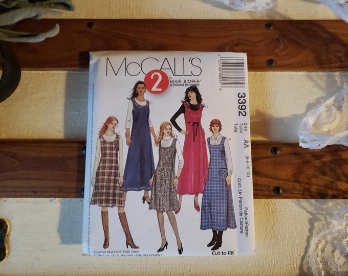 Vintage Mccall's Sewing Pattern 3392 Uncut Unused Multiple Sizes Maxi ...