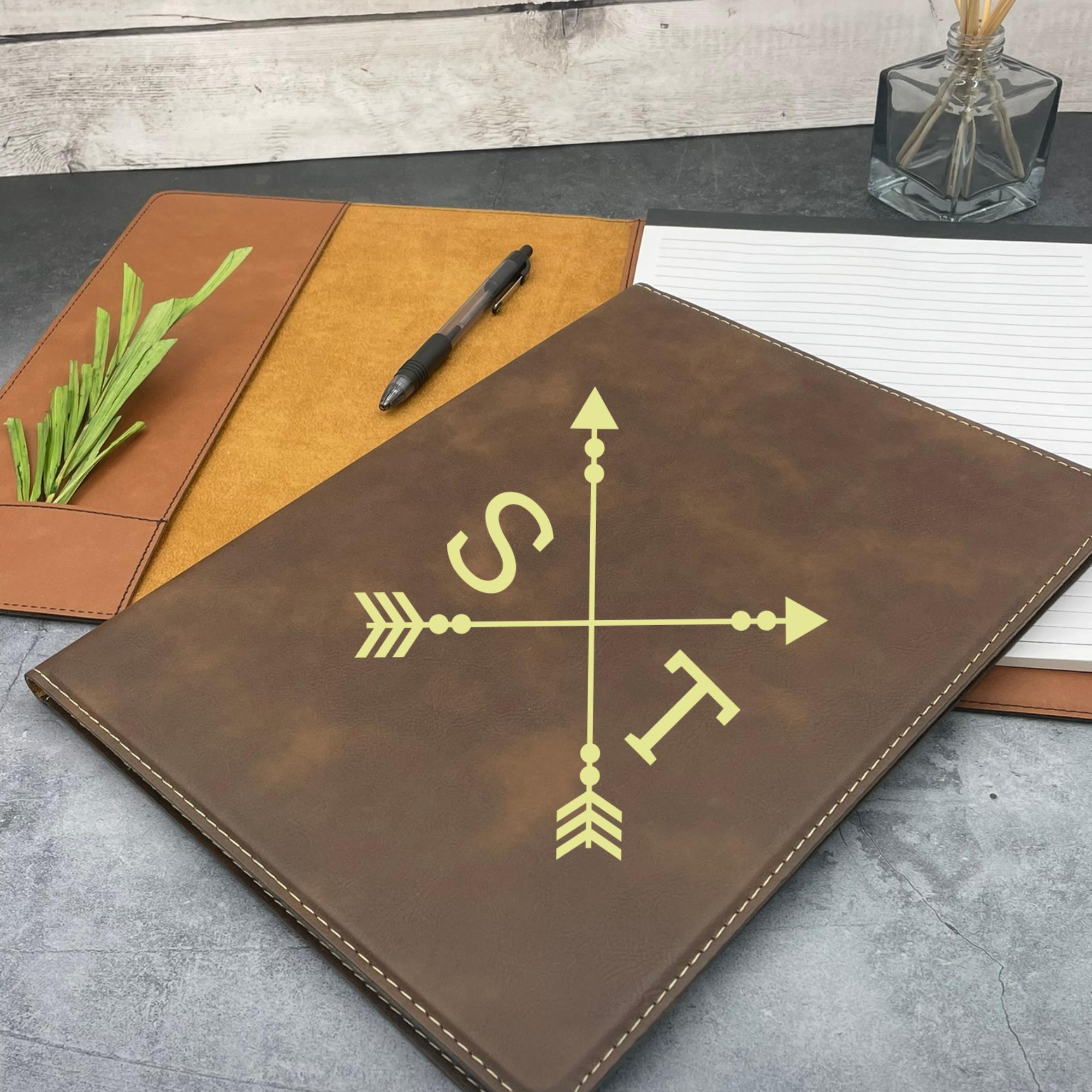 Personalized Leather Portfolio, Custom Leather Portfolio, Engraved ...