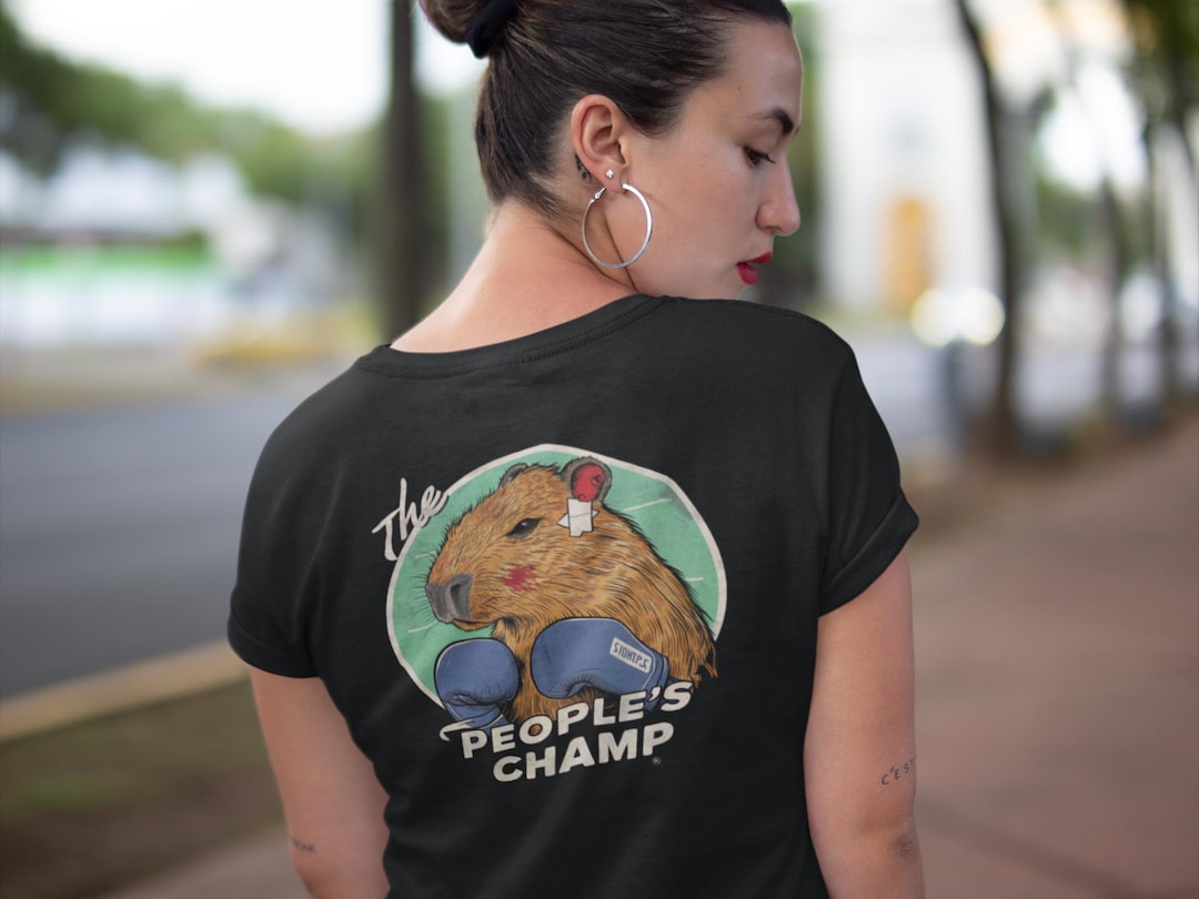 Capybara Boxer T-shirt, Funny Capybara Shirt, Vintage Boxing Tee ...